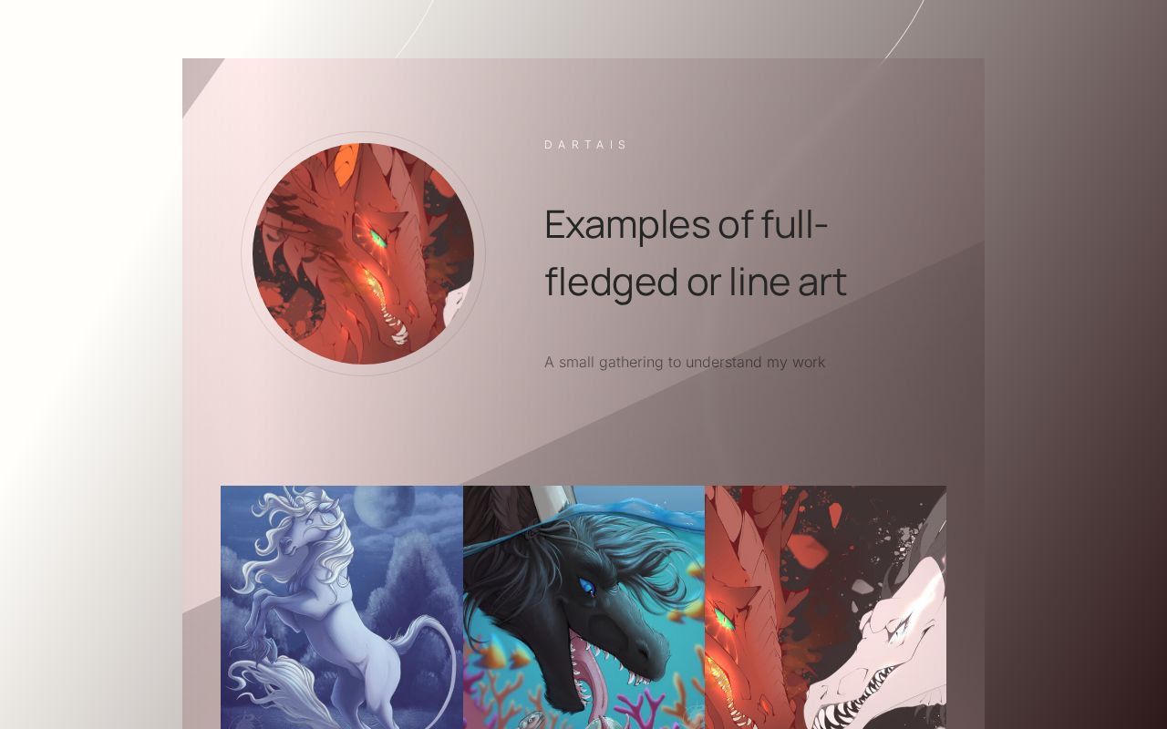 Examples of sketch work